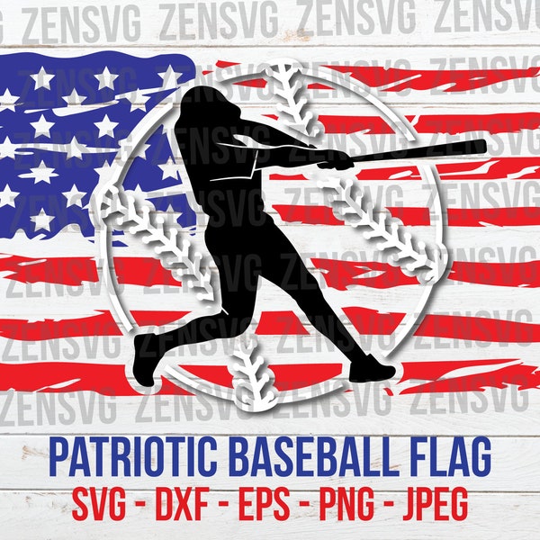 Baseball Flag Svg - Etsy