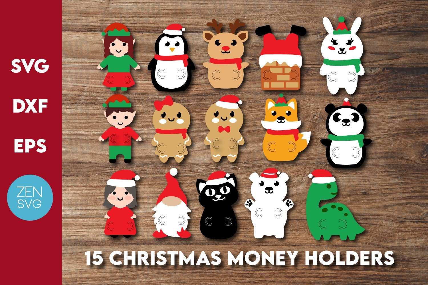 Layered Christmas Paper Craft Bundle Christmas Candy Holders - Etsy