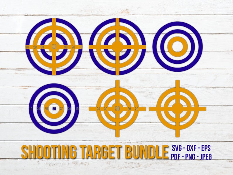 Shooting Target Svg Cut File Bundle Birthday Target Cut File | Etsy