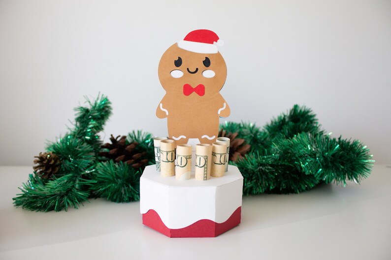 Christmas Money Cake SVG Layered Gingerbread Money Holder - Etsy