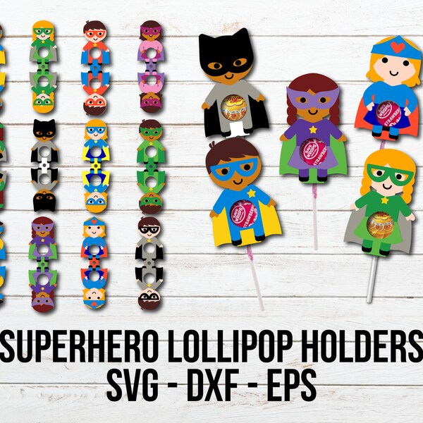 Superhero Lollipop - Etsy