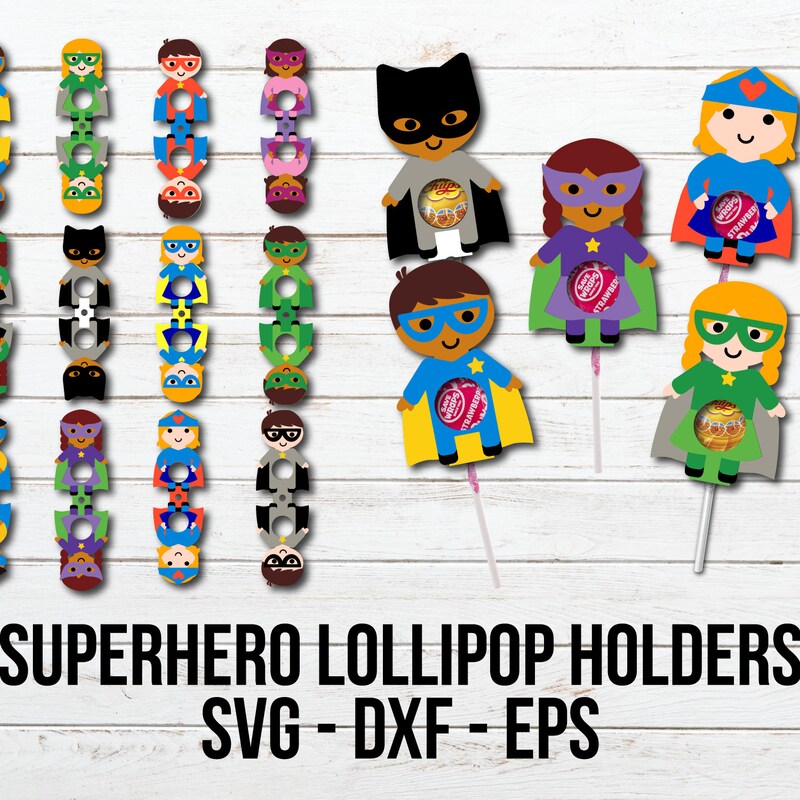 Superhero Lollipop - Etsy