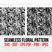 Seamless Floral Pattern Svg, Western Floral Pattern Cut File, Svg, Dxf ...