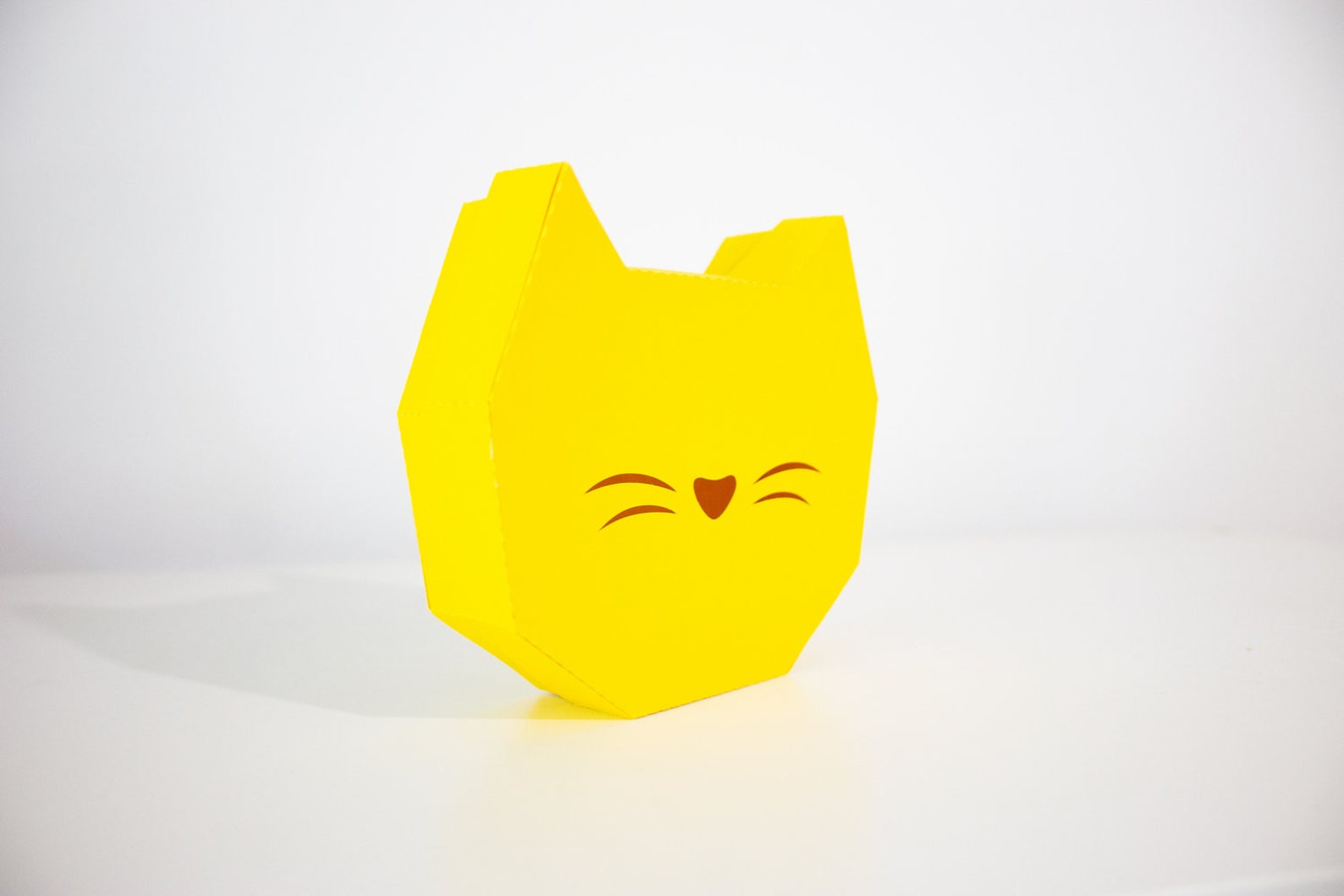 Cat Box Template Svg Cut Files Cat Shaped Favor Box Template - Etsy