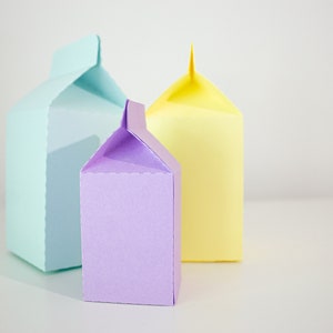 Milk Box Template Svg Cut Files, Milk Favor Box Template, Baby Shower ...