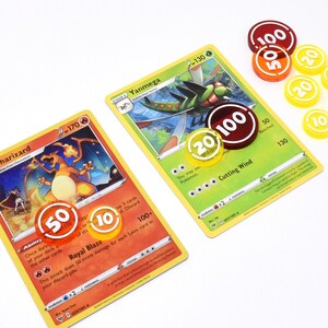 Pokemon TCG Compatible Damage Tokens Acrylic Token Set - Etsy