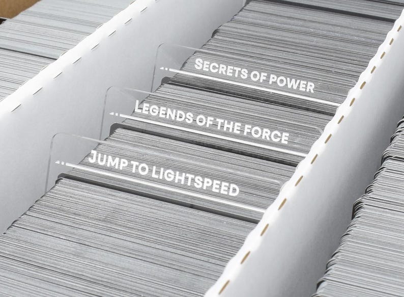 Card Dividers (made From Acrylic) Compatible With Star Wars Unlimited ...