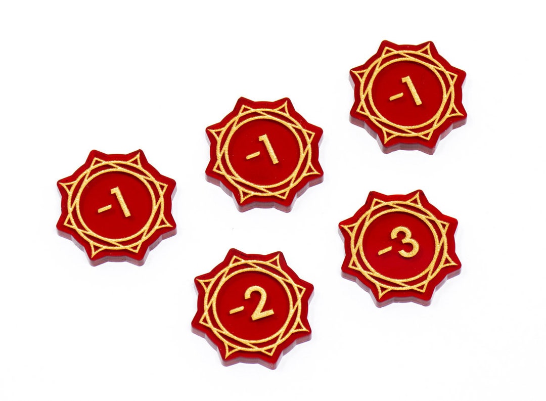 STRENGTH Attack Minus Modifier Tokens Compatible With Lorcana TCG - Etsy