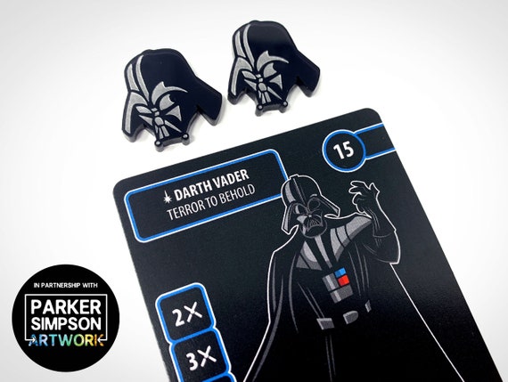 Darth Vader Shield Acrylic Tokens Set of 6 Star Wars | Etsy
