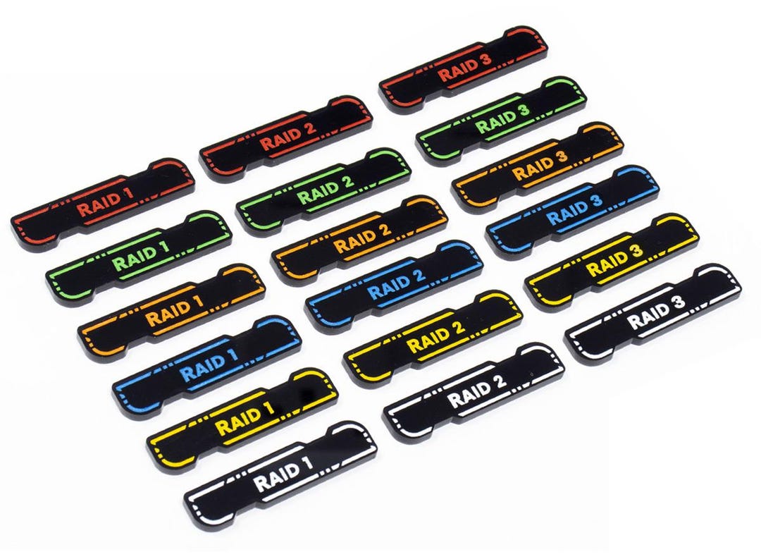 Raid Keyword Tokens (acrylic) Compatible With Star Wars Unlimited TCG ...