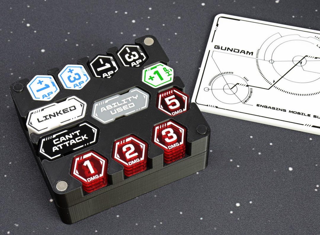 GUNDAM TCG Compatible Token Holder Storage Organiser Box - Etsy