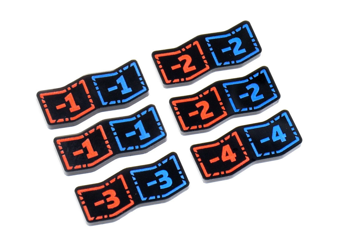 Modifier Minus Stackable Tokens (double Sided) Compatible With Star ...