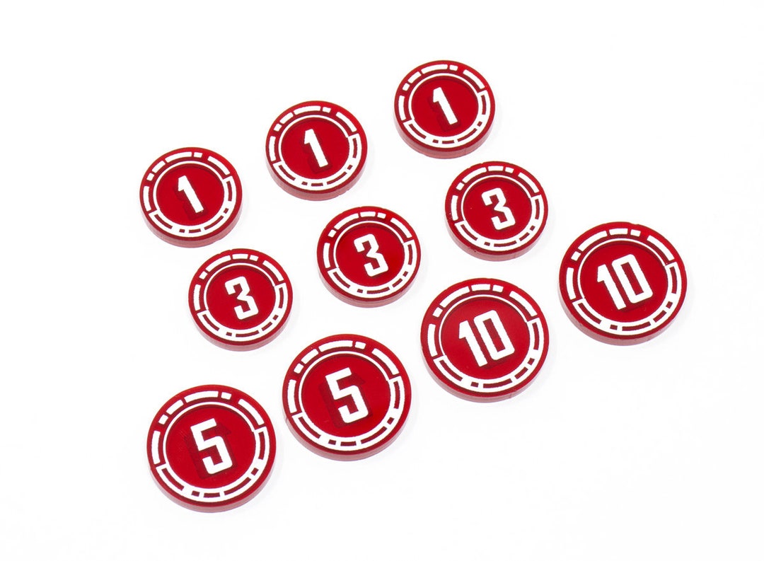 Damage Token Set (double Sided) Compatible With Star Wars Unlimited TCG ...