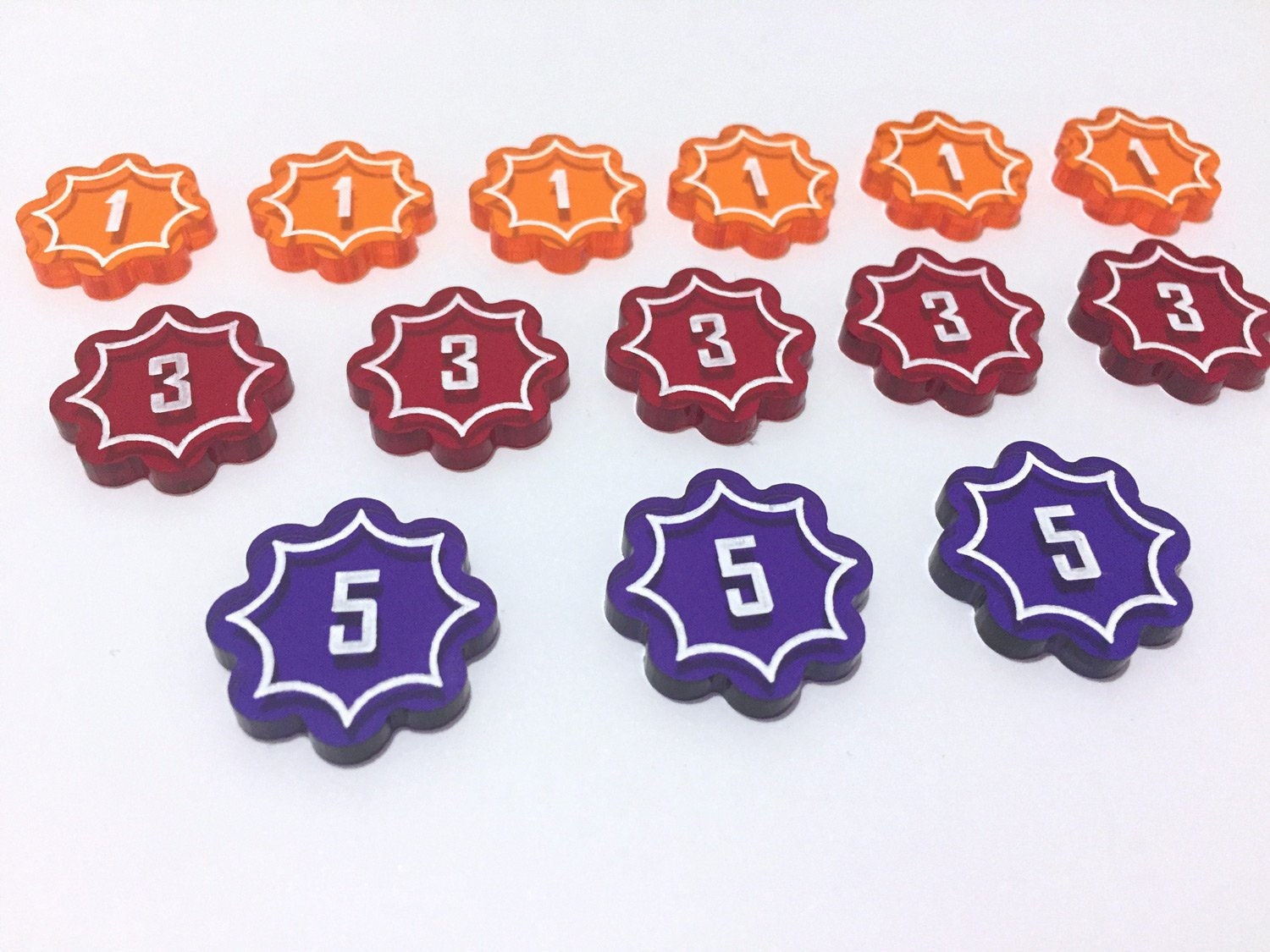 Keyforge Compatible Damage Token Set - Etsy