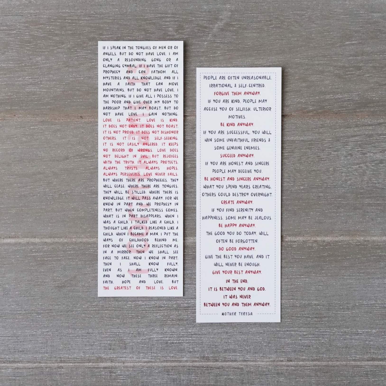 10x Mix & Match Bookmarks Scripture Bookmark Bible Verse - Etsy