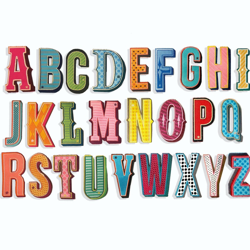 Kids Alphabet Patch - Etsy