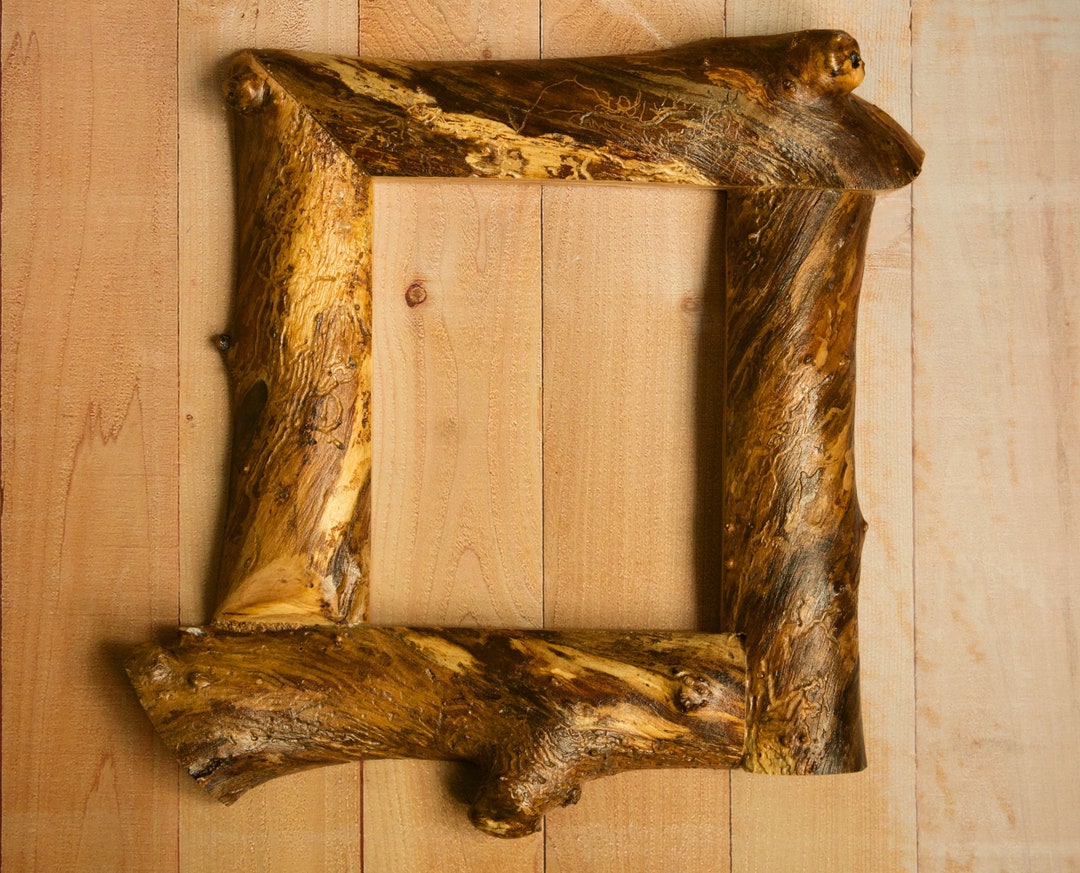Natural Frame From Wood Natural Frame Rustic Style Rustic - Etsy