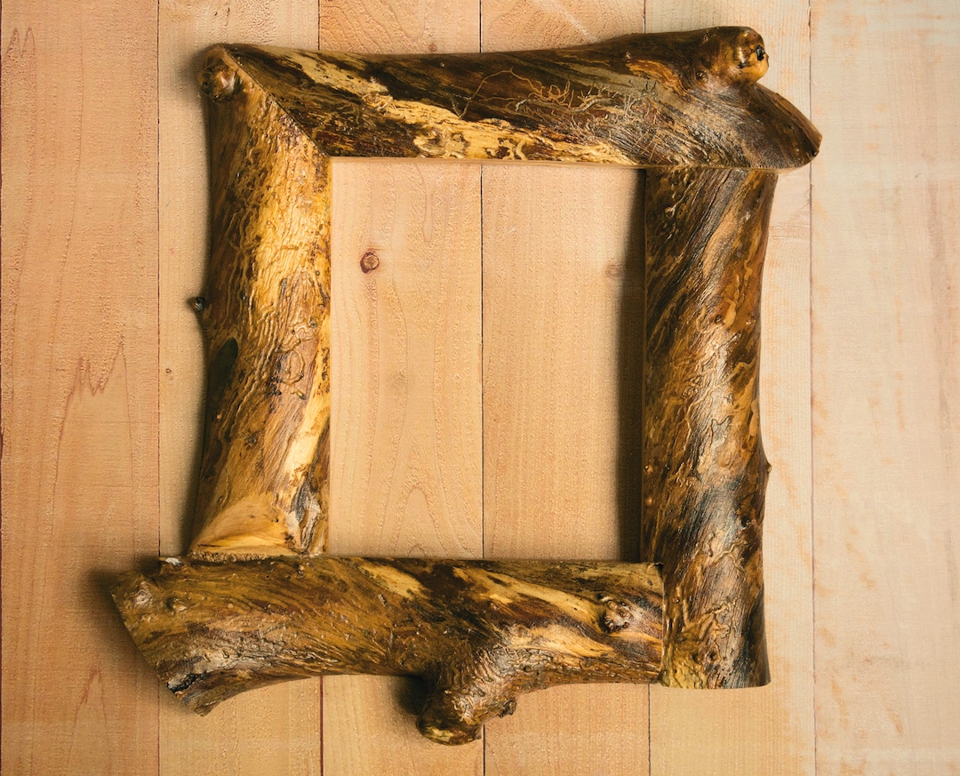 Natural Frame From Wood Natural Frame Rustic Style Rustic Picture Frame ...