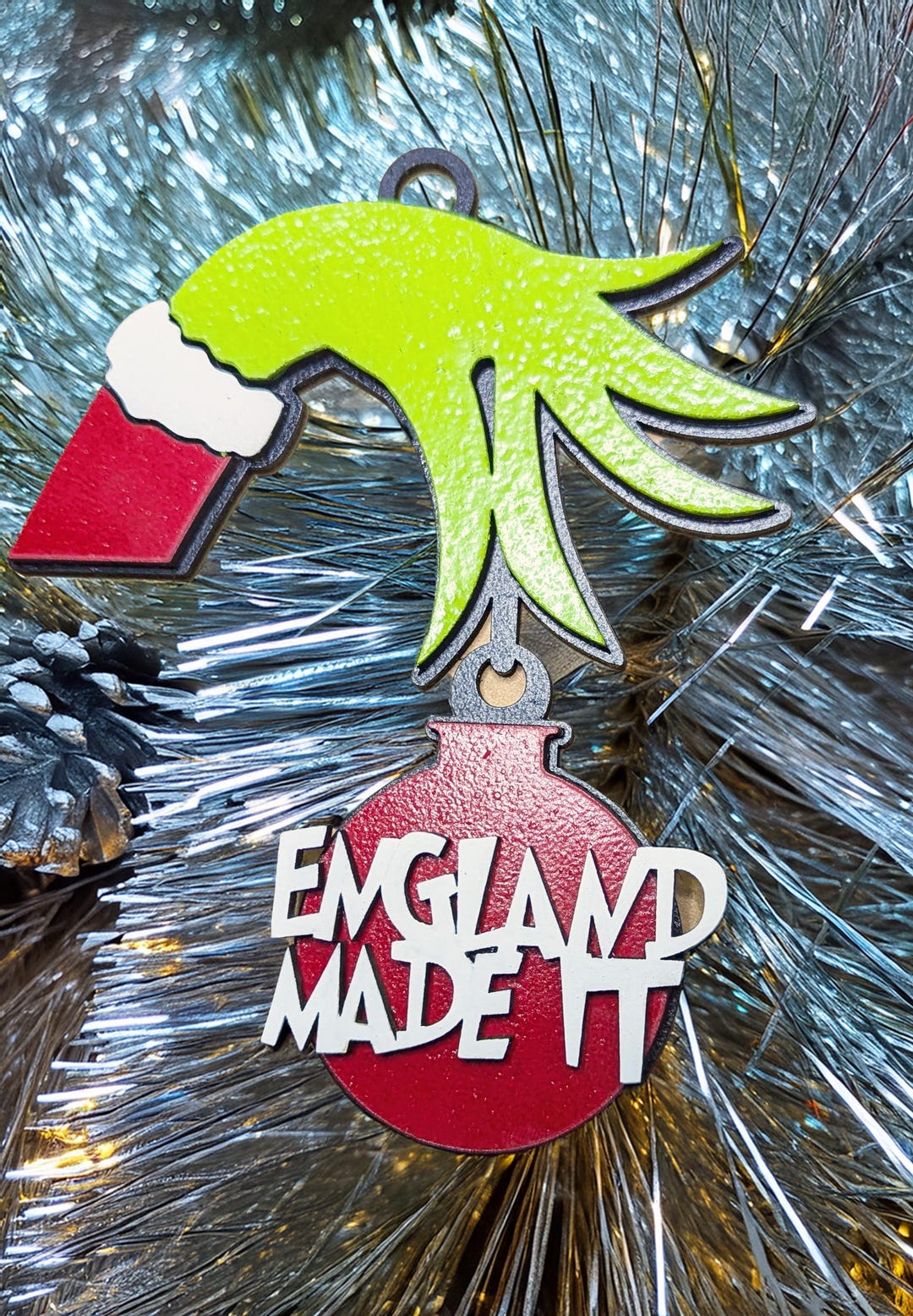 Personalized GRINCH Holiday Ornament - Etsy