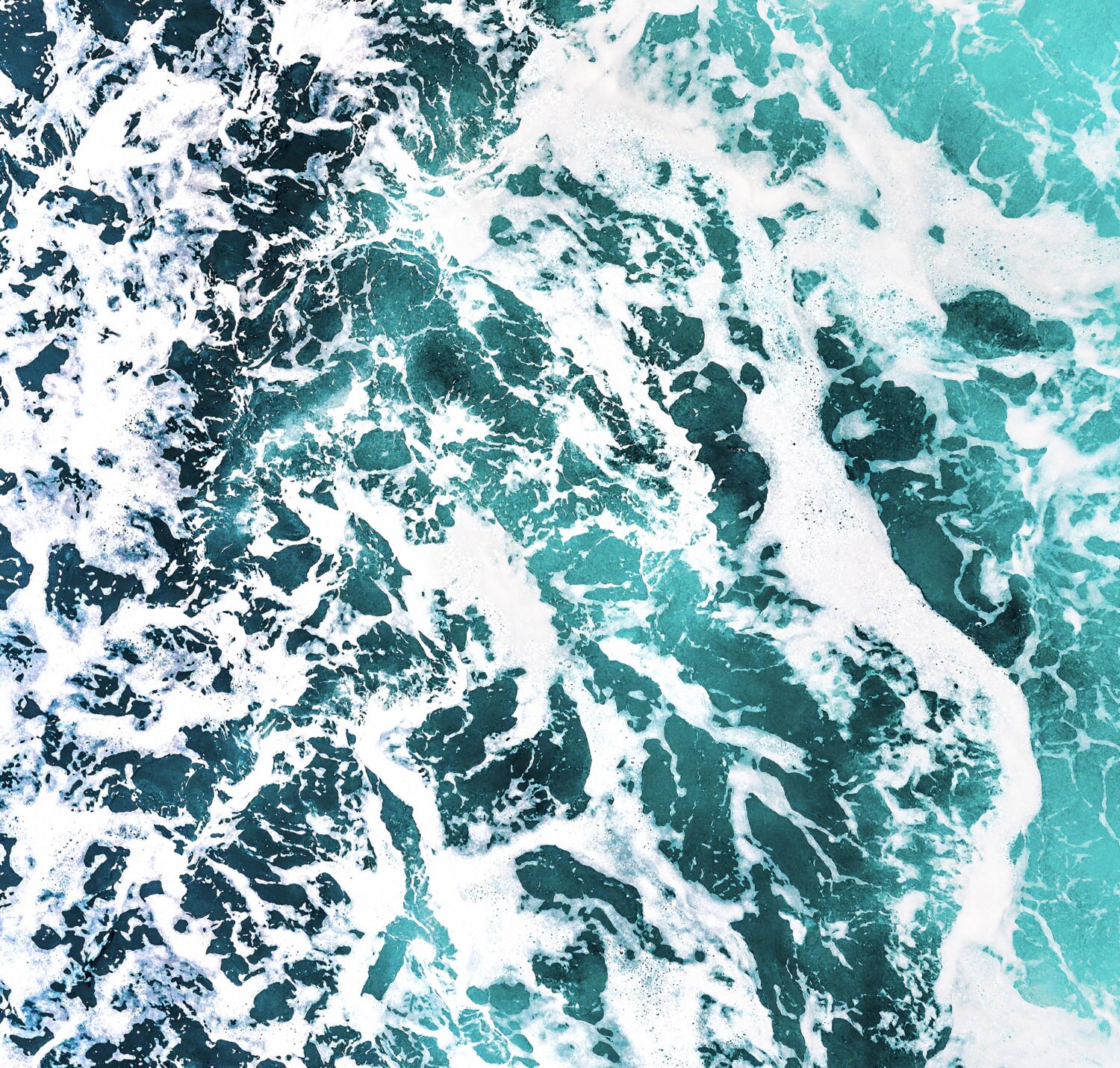 Ocean Print Ocean Wave Print Coastal Wall Art Printable | Etsy