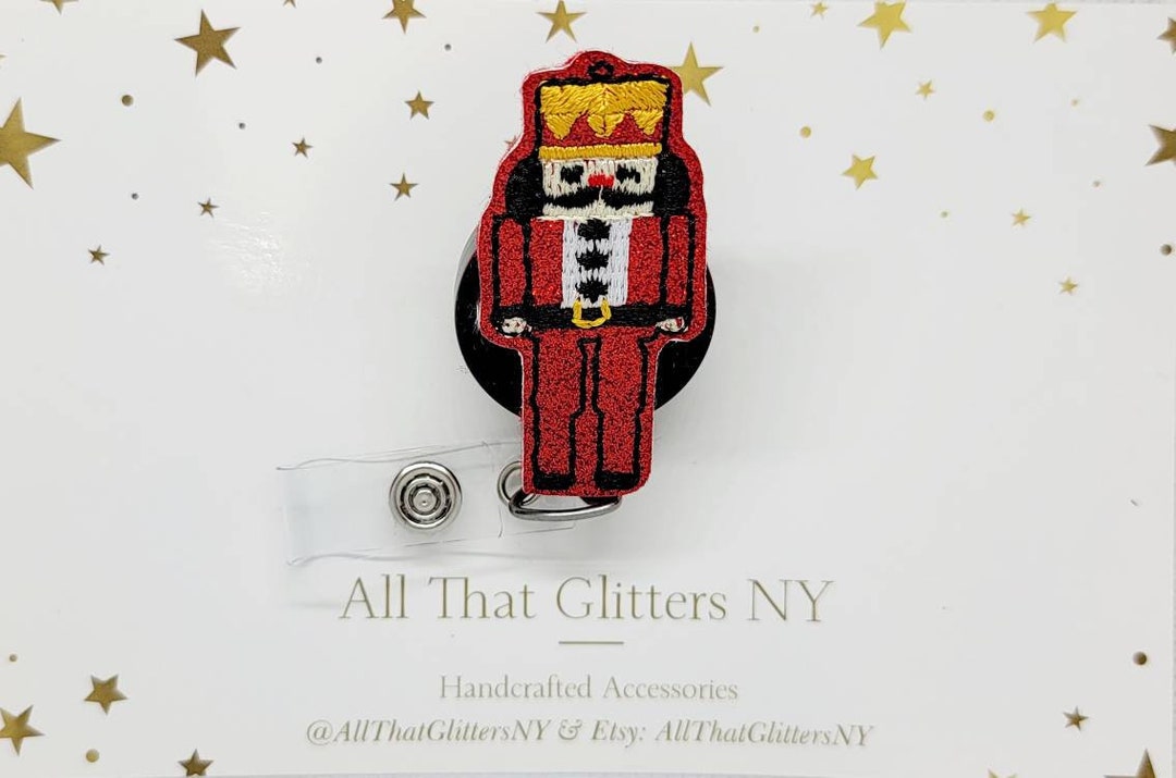 Nutcracker Christmas Holiday Retractable Badge Reel, Medical Id Badge Reel, Nurse Badge Reel ...