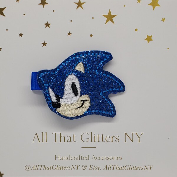 Sonic the Hedgehog Hair Clips - Etsy