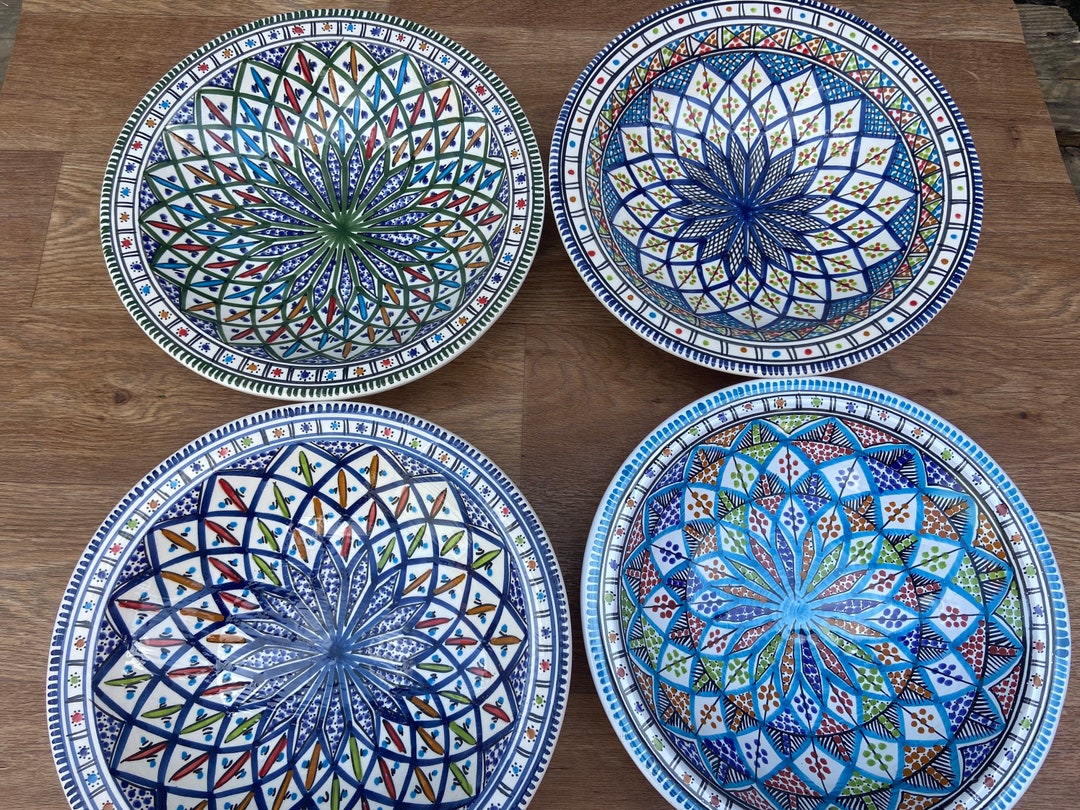 Stunning Gift Ceramic Large Serving Bowl With a Stand Nice Shaped ...