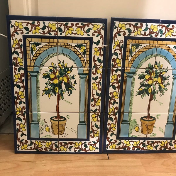Hand Painted Tiles - Etsy