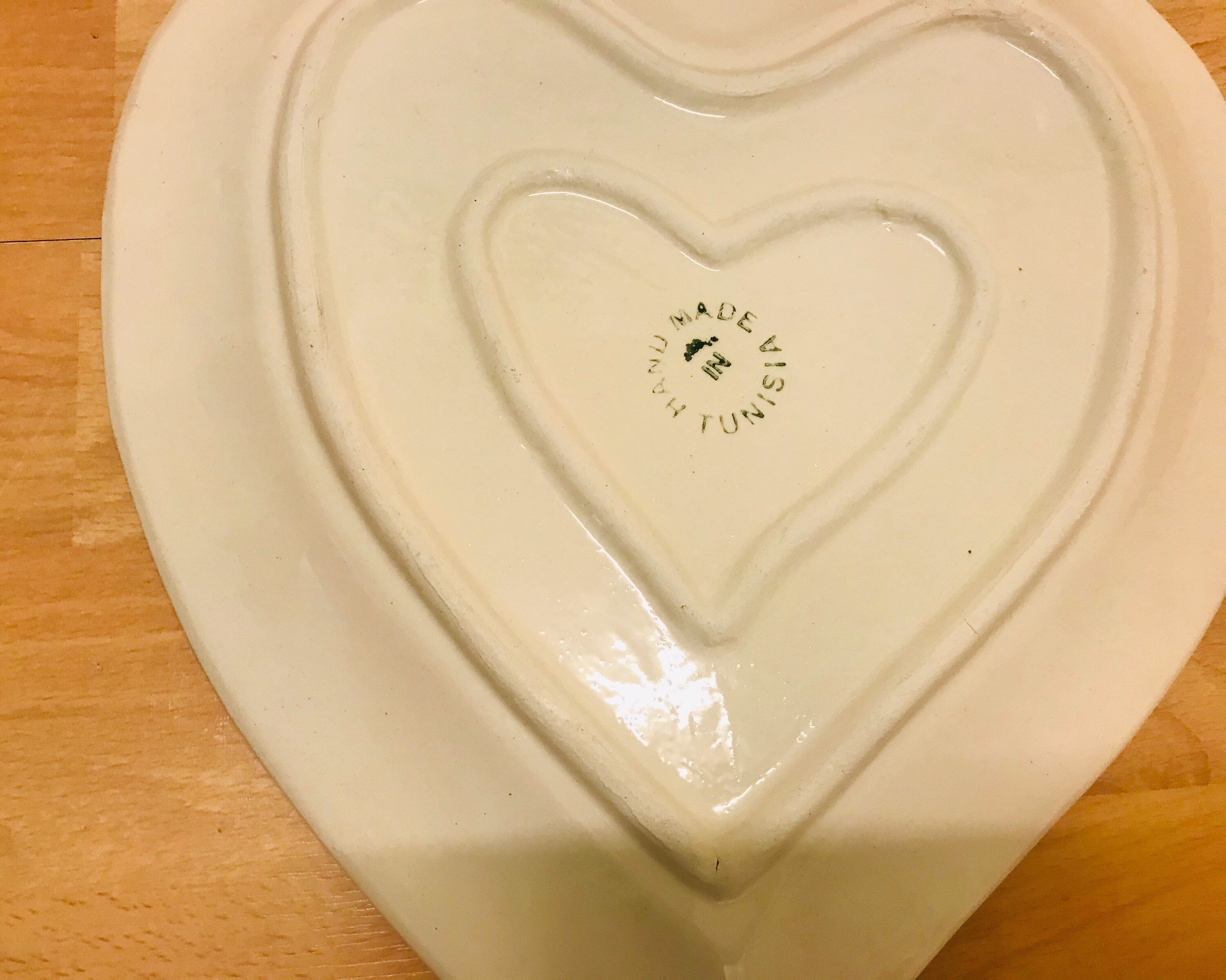 Plates Kitchen & Dining Lovely Heart shaped ceramic serving plates 27cm ...