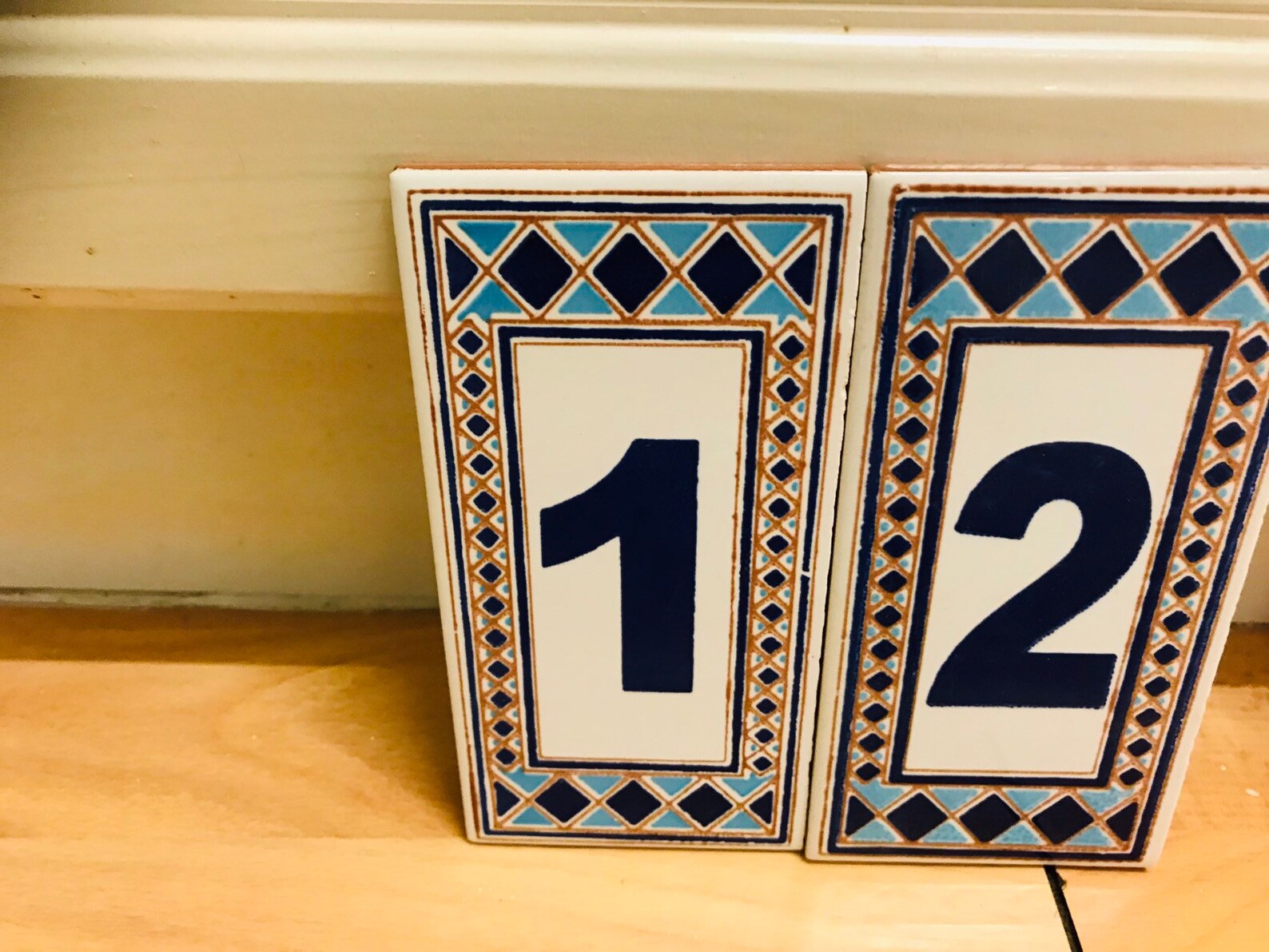 Ceramic Tiles House Numbers | Etsy