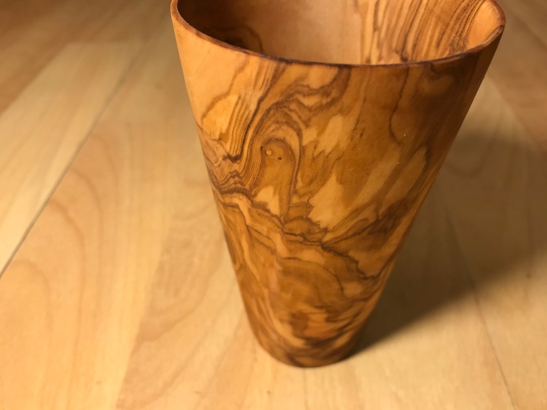 Stunning Handmade Olive Wood Cup - Etsy