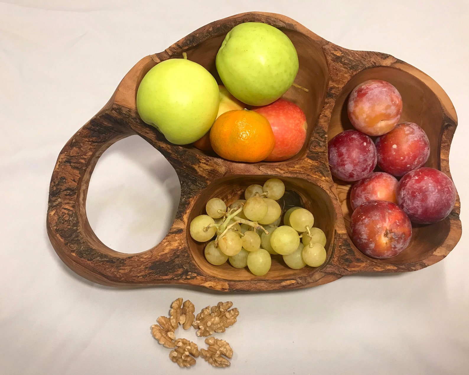 Best Gift Fruit , Nuts , Nibbles , Appetizers Rustic Natural Olive Wood ...
