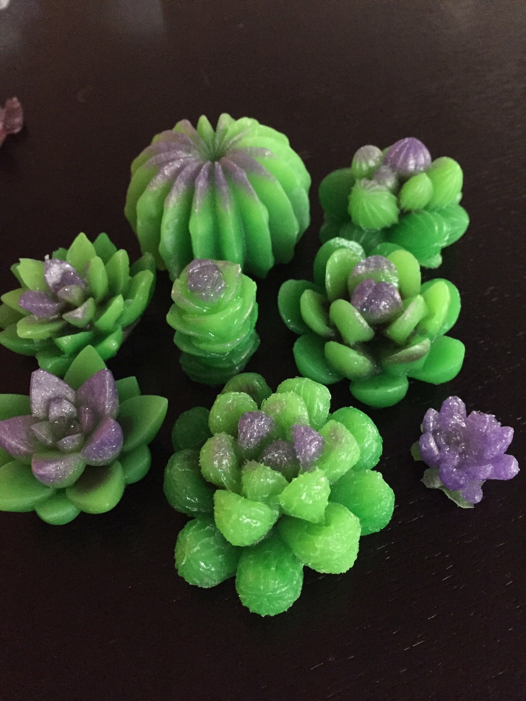 Custom Cactus Set of 8 Cacti Succulent Food Safe Resin Made - Etsy
