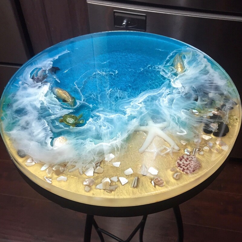 Resin Ocean Table - Etsy