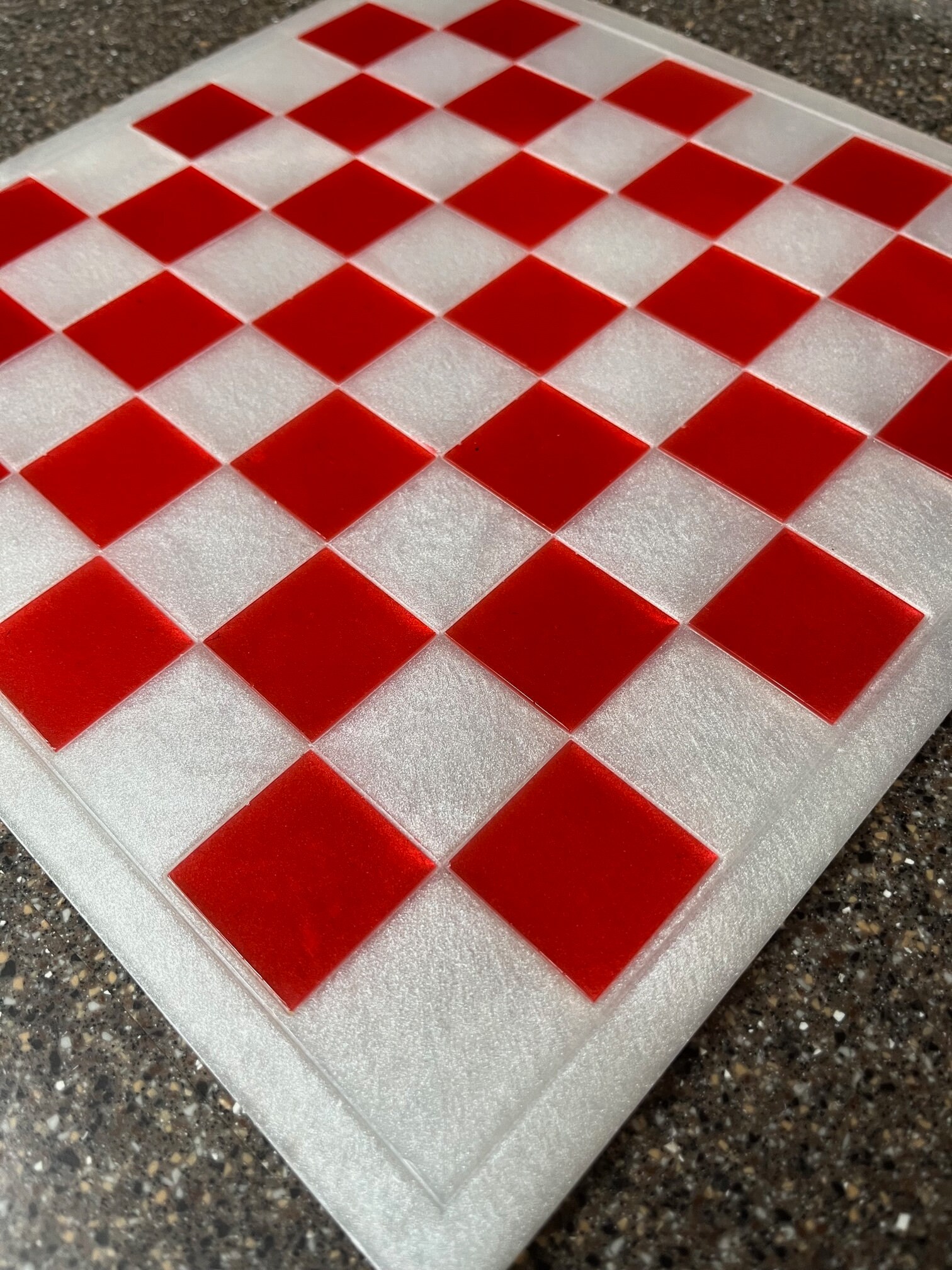 Custom GAME Boards Checker & Chess, Resin, Food Safe Use as Charcuterie ...
