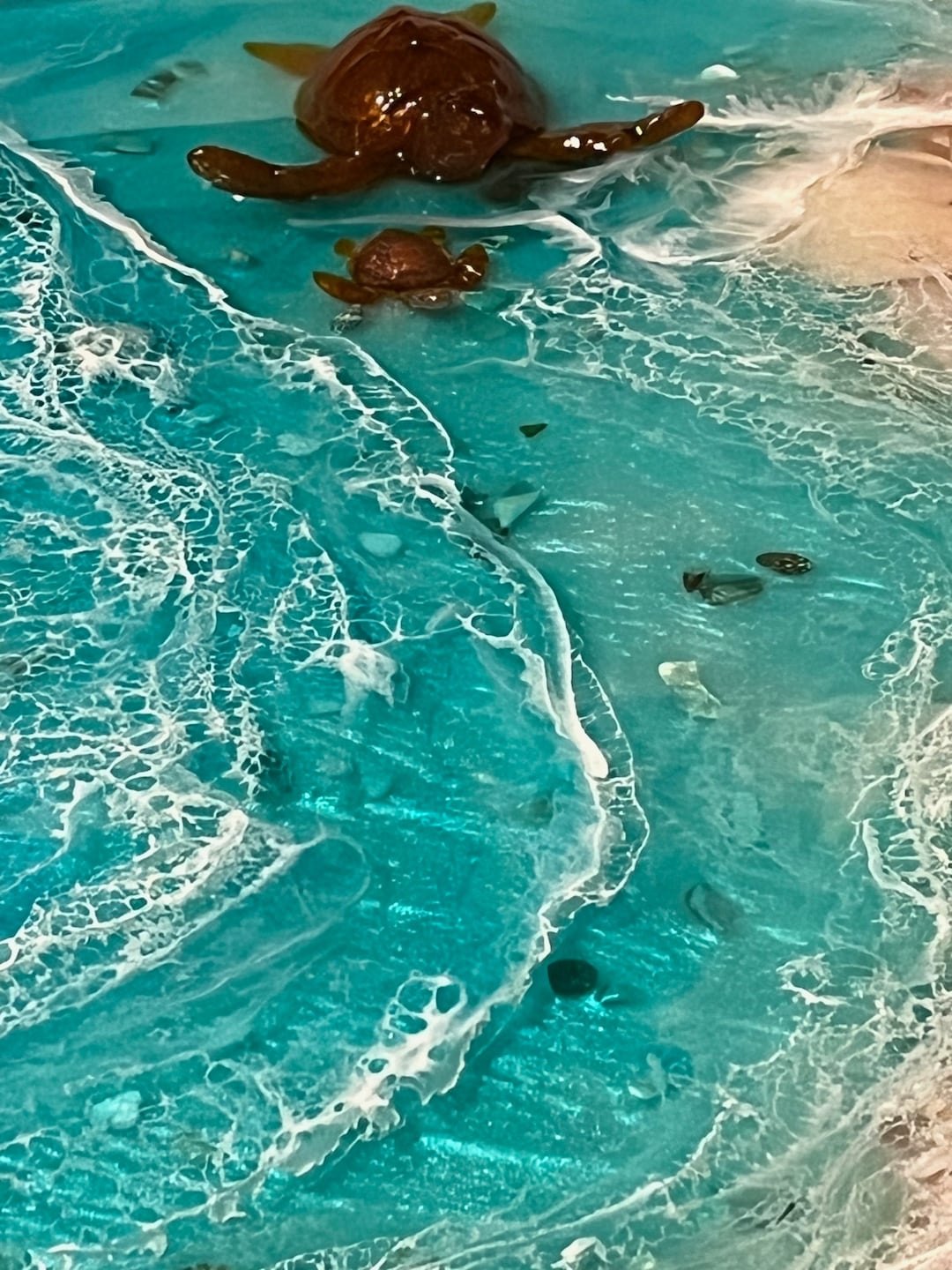 CUSTOM Theme Resin Tabletop, Turtle, Dolphin, Starfish, Slippers ...