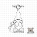 Santa Gnome Digi Stamp Digital Instant Download Coloring Page Png Jpeg ...