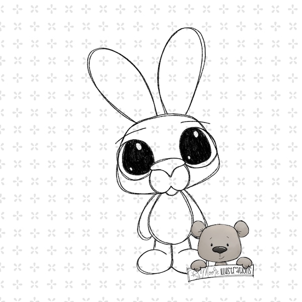 Easter Digital Stamp - Etsy