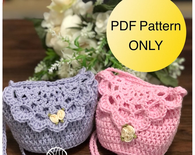 Crochet Patterns, PDF Pattern, Easter Bag, Spring Crochet Bag for Girls ...