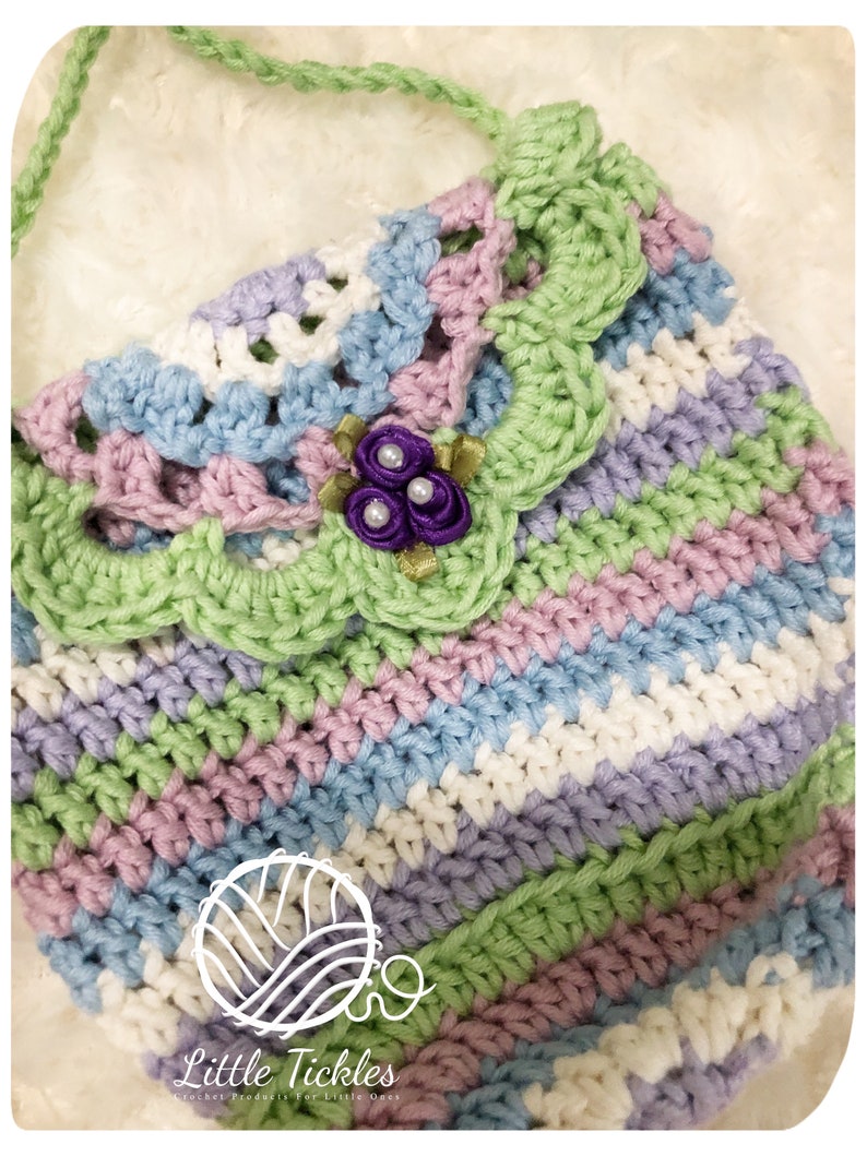 Crochet Patterns, PDF Pattern, Easter Bag, Spring Crochet Bag for Girls ...