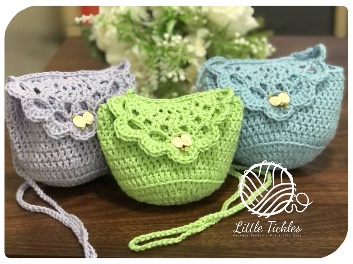 Crochet Patterns, PDF Pattern, Easter Bag, Spring Crochet Bag for Girls ...