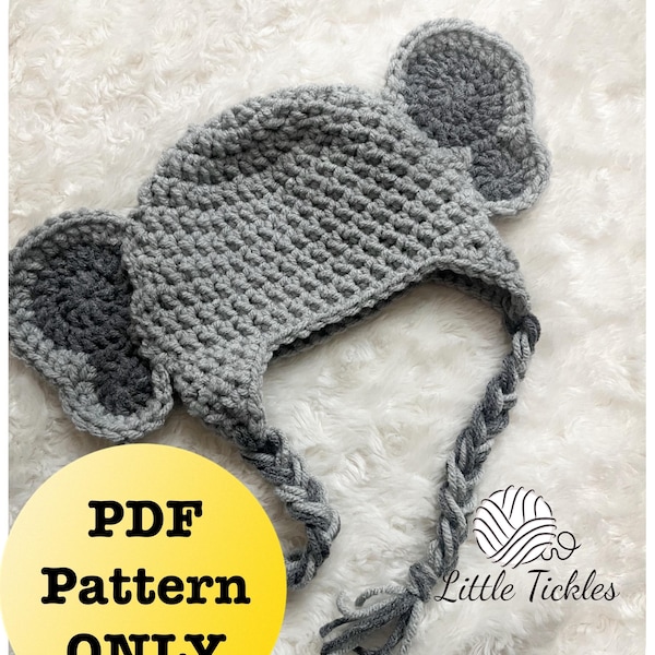 Crochet Elephant Hat - Etsy