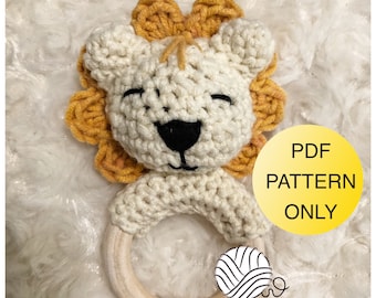 CROCHET PATTERN Rattle Lion - Etsy