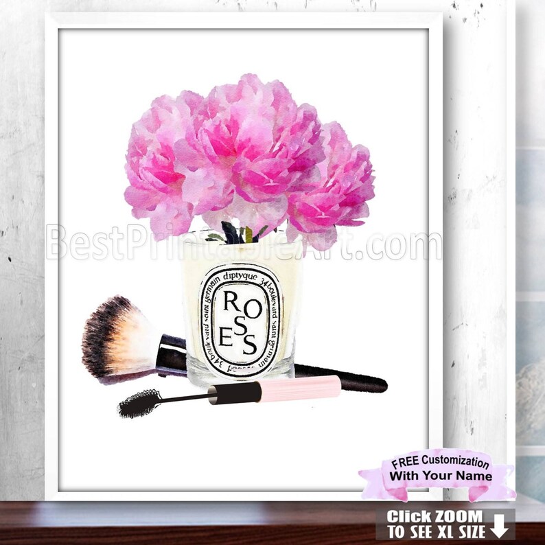 Makeup Prints Makeup Sign Makeup Vanity Decor Beauty Decor | Etsy