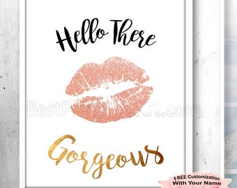 Hello Gorgeous Sign | Etsy
