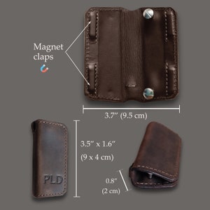 Personalized Leather Key Holder, Key Wallet, Organizer, Key Keeper ...