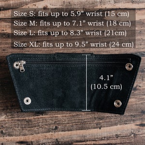 Men's Handmade Leather Wrist Wallet - Multi-functional Bracelet Wallet ...