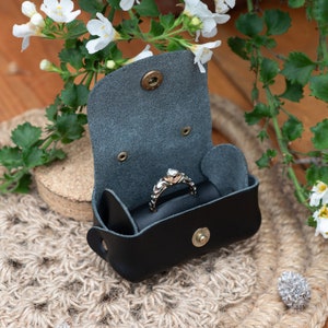 Personalized Leather Dog Ring Bearer Pouch - Custom Pet Wedding Ring ...