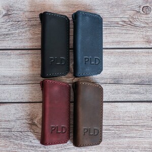 Personalized Leather Key Holder, Key Wallet, Organizer, Key Keeper ...