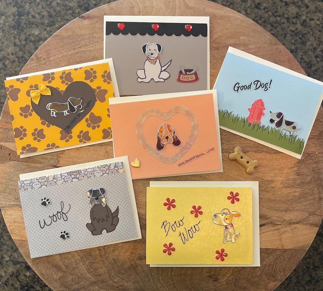 Handmade Dog Cards - Etsy